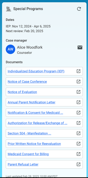 My PowerHub - PowerSchool Special Programs